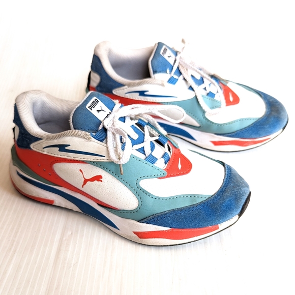 Puma | Shoes | Puma Rs Fast Go Laceup Blue Casual Sneakers | Poshmark
